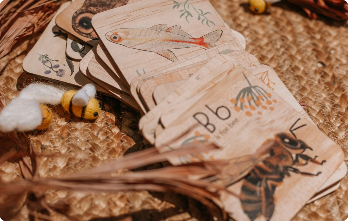 ABC Timber Educational Toy (Natural) | Timber Kids – Timber Kids