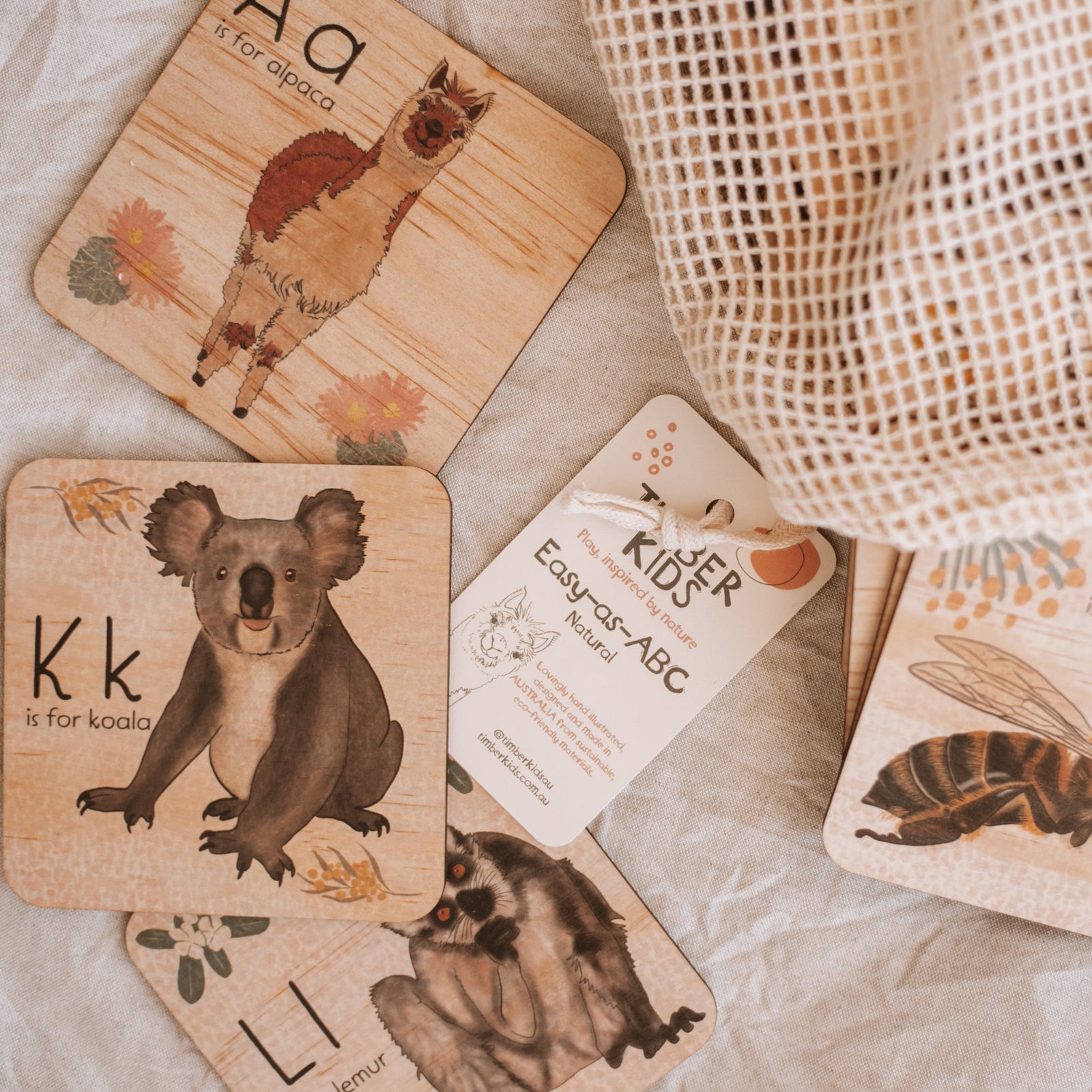 ABC Timber Educational Toy (Natural) | Timber Kids – Timber Kids