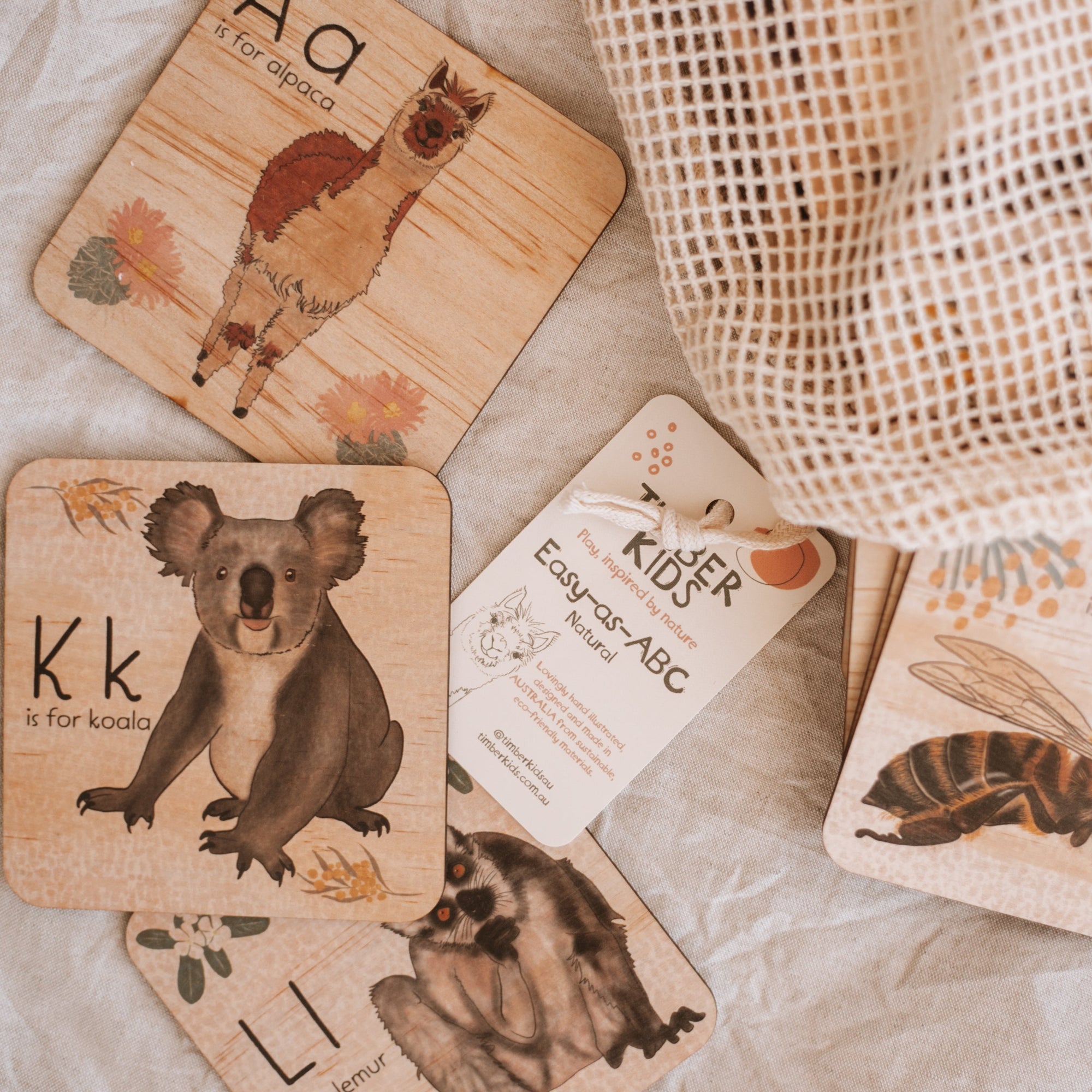 ABC Timber Educational Toy (Natural) | Timber Kids – Timber Kids
